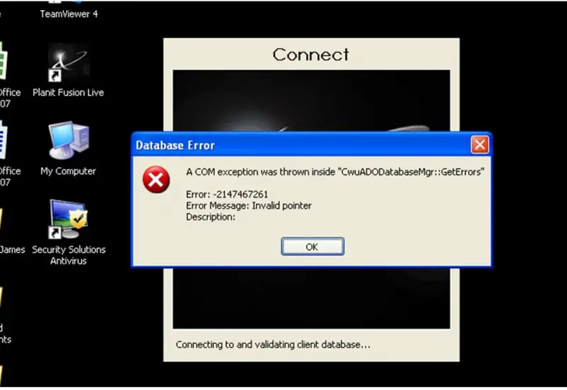Data Base Error Mysql Is Not Doing Work