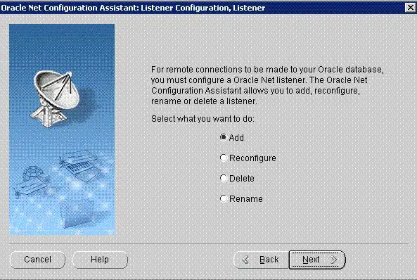 Oracle Net Configuration Assistant Error 