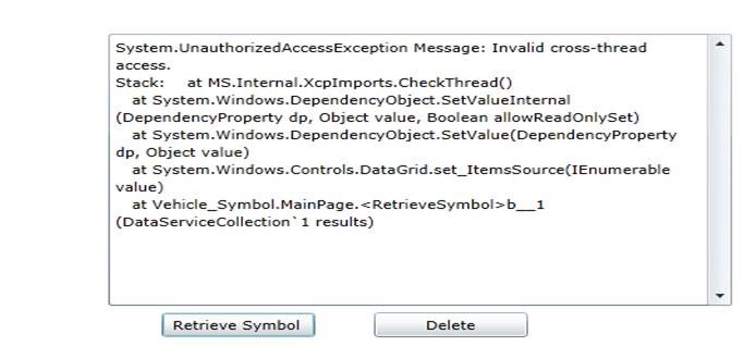 Error Message While Running The Application Of Silverlight Program