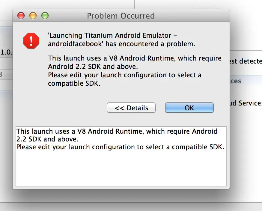 Runtime error launching Titanium Android Emulator - Techyv.com Runtime error launching Titanium Android Emulator - Techyv.com