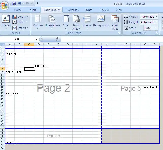 Option To See Page Break View In MS Techyv