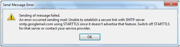 Send Message Error An Error Occurred While Sending Mail Techyv