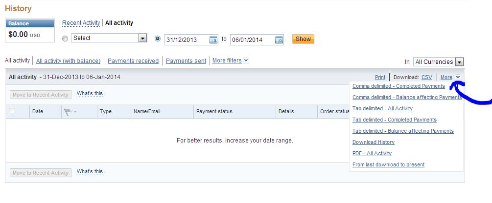 How to export paypal report to excel? - Techyv.com