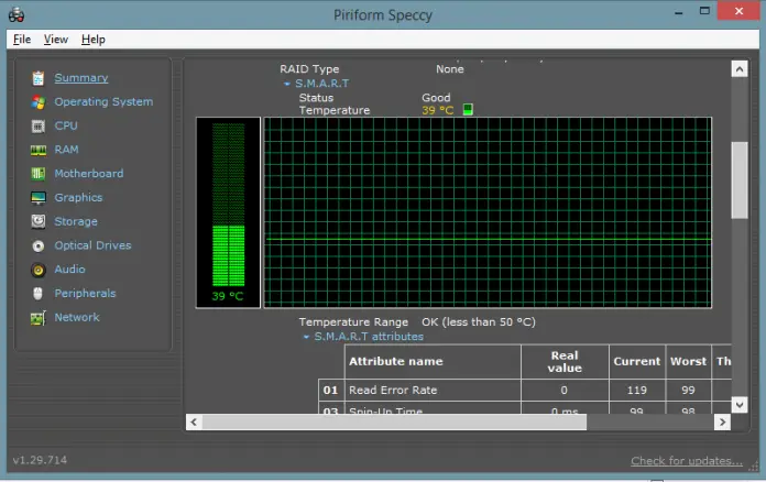 Speccy cpu temp accuracy - dsaskinny