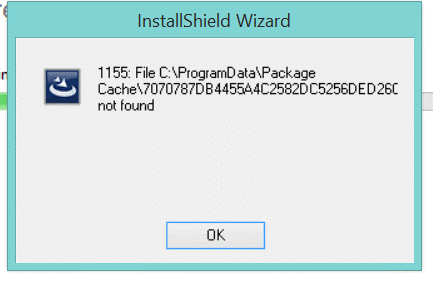Learn To Fix The InstallShield Error 1155 For Windows - Techyv.com