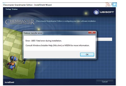 How To Solve Windows Installer Help Msi.chm Error 1603 Issue. - Techyv.com