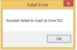 While Opening The Acrobat Application, It Shows The Acrobat.dll Error - Techyv.com
