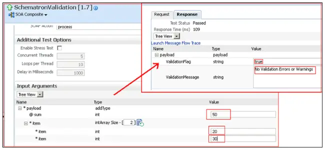 Having A Schematron Validation In Bpel In Oracle Using Custom Xpath
