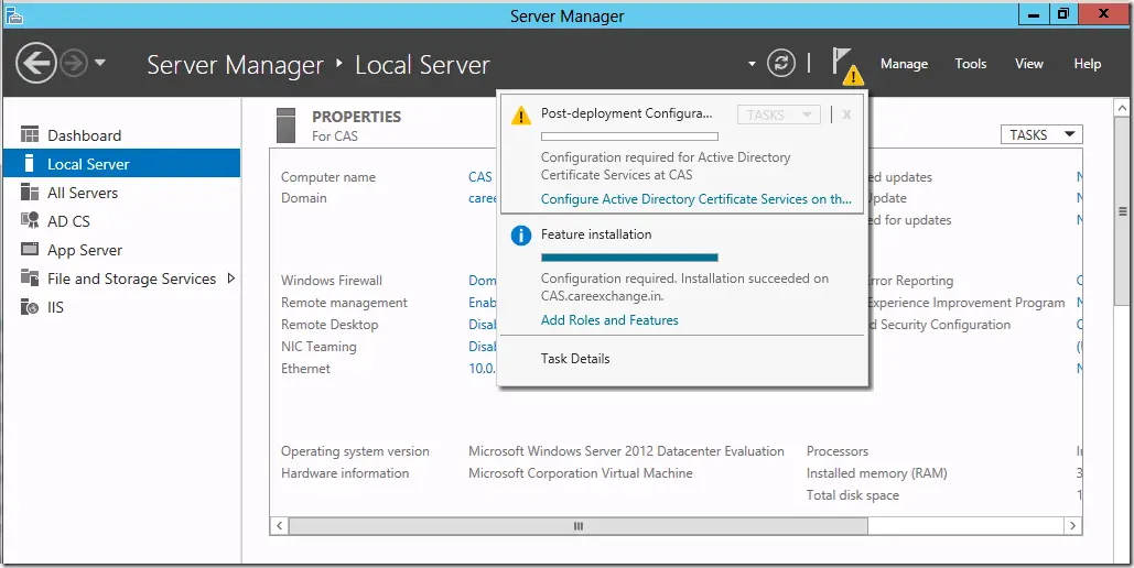 How To Setup Certificate Authority In Windows 2016 Server