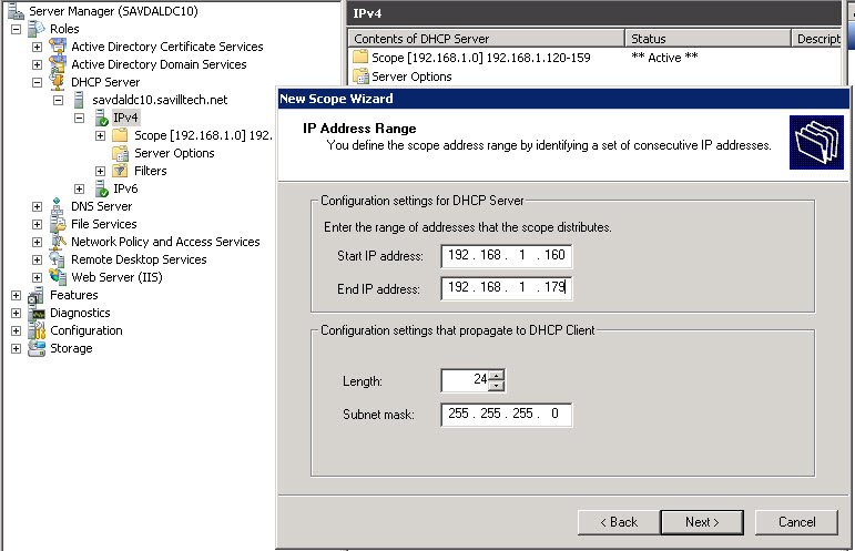 Installation DHCP Windows Server 2008 R2 Steps - Techyv.com