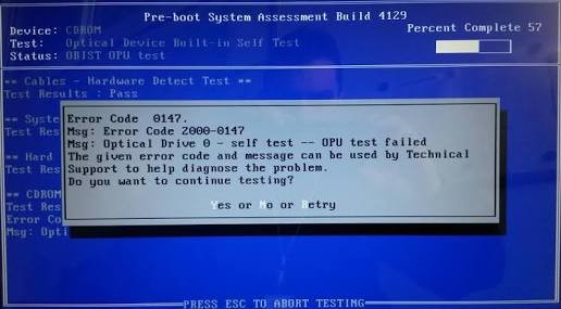 Dell Error Code 0147 And Its Solution - Techyv.com