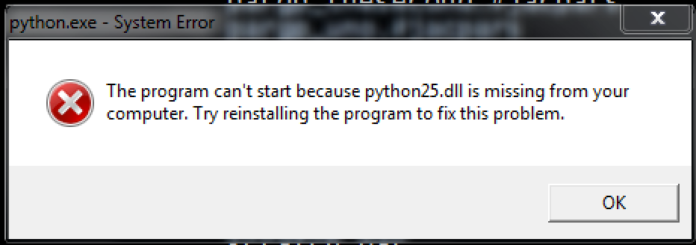 Fixing Python25 Dll - Techyv.com