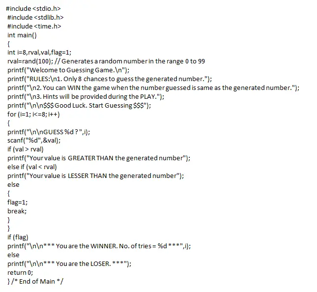 5 Interesting Games Coded In C Programming