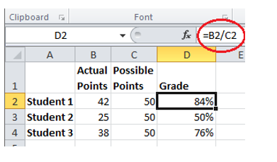Calculation MS Excel Percentage Formula Automatically - Techyv.com