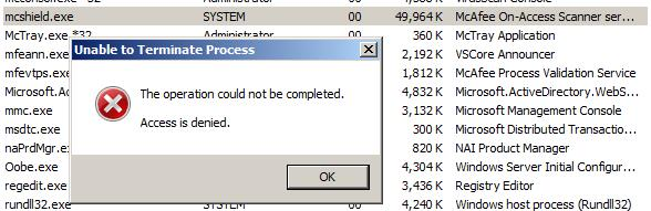 McAfee Related How To Stop Mcshield Exe Access Denied. - Techyv.com