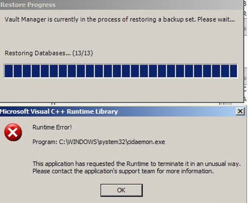 Microsoft Visual C++ Runtime Library Cidaemon Exe Application Error Solved - Techyv.com