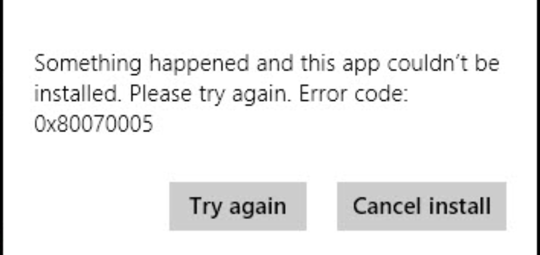 Solution For Microsoft Error Code 0x80070005 Error - Techyv.com