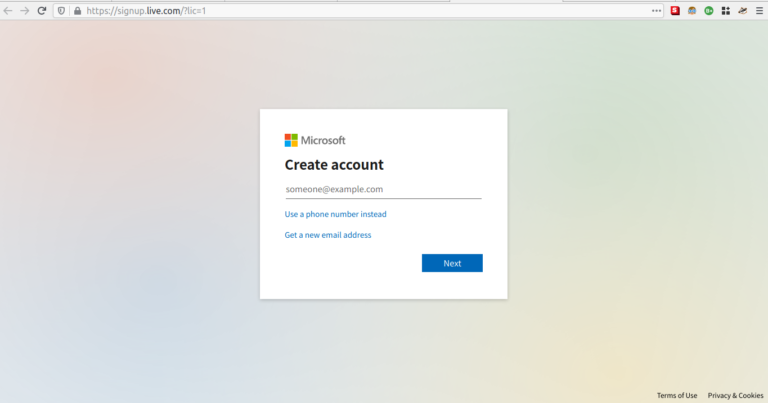 Steps To Perform A Microsoft New Account Sign Up - Techyv.com