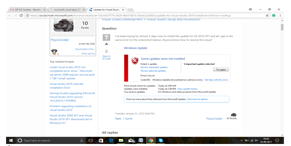 Fix Microsoft Visual Basic 2010 Install Error. - Techyv.com