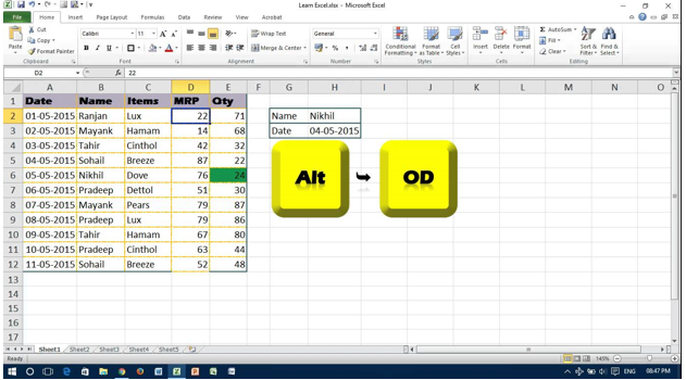 Top 10 Excel 2016 Shortcut That One Must Try - Techyv.com