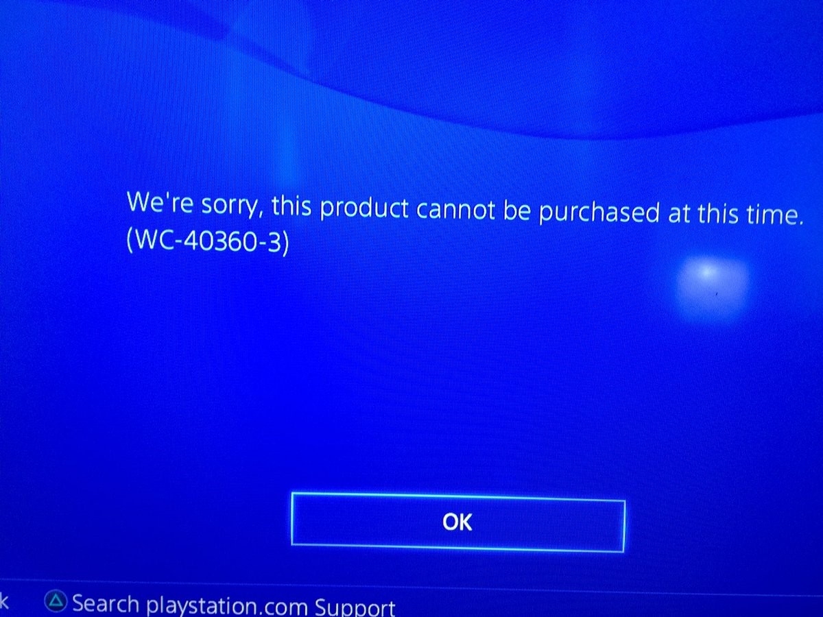 PS4 Error Wc 40360 3 - Techyv.com