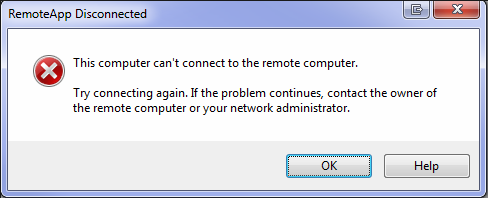 Steps for this computer cant connect to the remote computer in stepwise ...