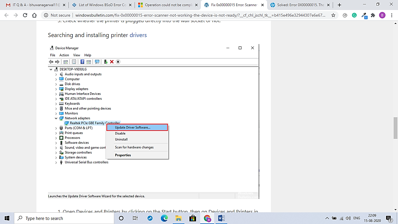 How To Fix 0x0000015 Error In Windows 10? - Techyv.com