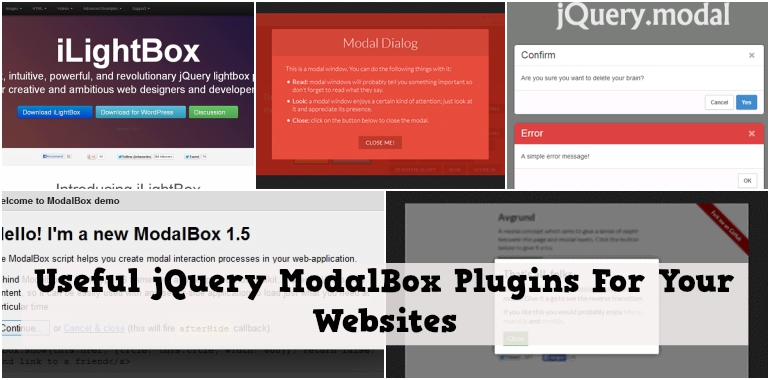 Useful jQuery ModalBox Plugins For Your Websites - Techyv.com