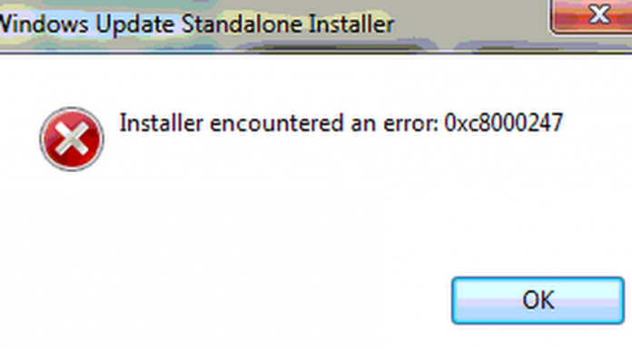Windows Automatic Install Error Code 0xc8000247 - Techyv.com