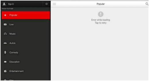 Solution For The YouTube Says Error Loading Problem - Techyv.com
