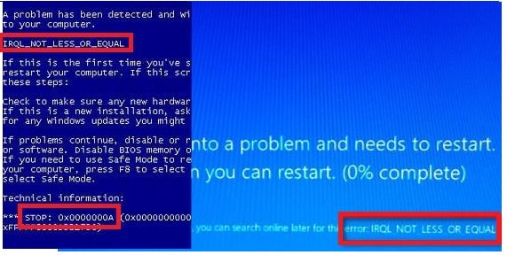 How To Solve Windows 7 Error 0x0000000a On Blue Screen Error? - Techyv.com