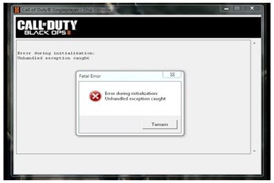 Facing Error During Initialization Unhandled Exception Caught In Call Of Duty Game - Techyv.com