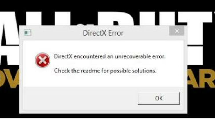 Looking For Call Of Duty Ghosts Directx Encountered An Unrecoverable Error Fix