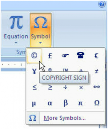 Solution For How To Put Copyright Symbol In Word - Techyv.com