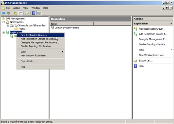 Installing Dfs Replication Server 2008 Windows Steps