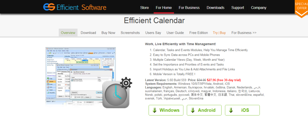 Top 10 Best Desktop Calendar Software - Techyv.com