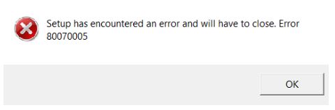 Mentioned The 80070005 Error Code With Causes As Well. - Techyv.com
