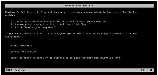 Required Error Code 0xc0000185 Solutions - Techyv.com