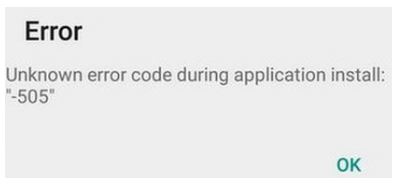 Details For The 505 Error Code With Steps - Techyv.com