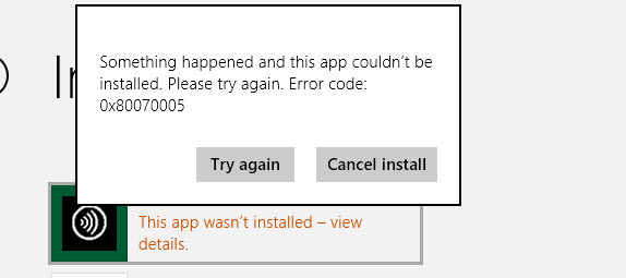 Resolve Error Code 0x8007005 Failure - Techyv.com