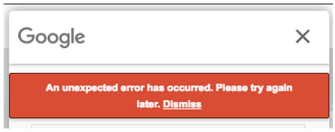 Solve An Unexpected Error Occurred Please Try Again Later Manually. - Techyv.com