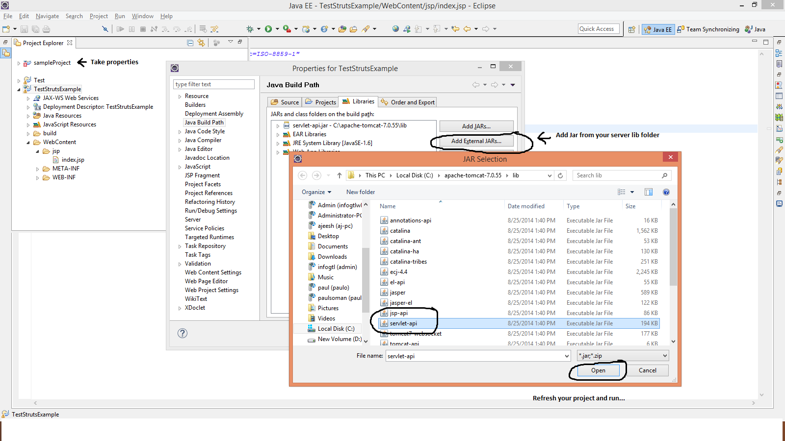 Servlet Api 25jar Jar Not Loaded Tomcat Error