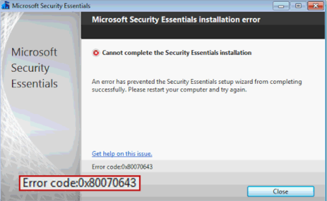 Microsoft Security Essentials Error Code 0x8004ff81 Solved! - Techyv.com