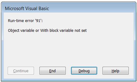 Explain, How To Fix Runtime Error 91 Object Variable Not Set In Windows. - Techyv.com