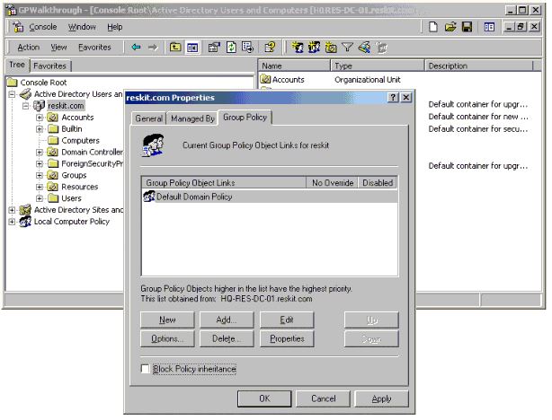 How Can I Add A New Organizational Unit In Active Directory In Windows7 In Reskit Domain ...