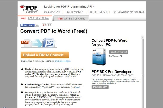 What Is The Best PDF To Word Converter Website - Techyv.com