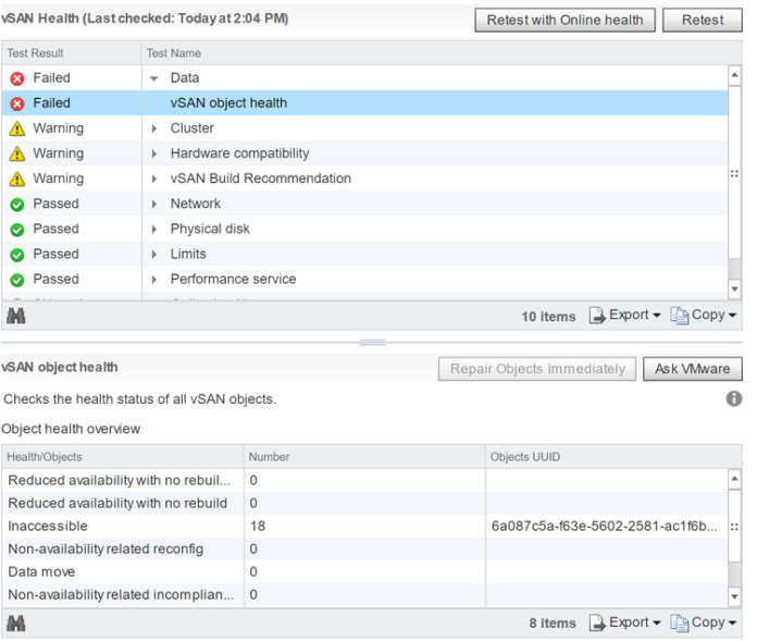 Removing Inaccessible Objects In Vsan