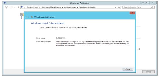 Trying To Activate Windows 7, Error Code: 0Xc004f074 Appears On The ...