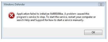 Steps For The Windows Defender Error Code 0x800106ba For Guidance ...