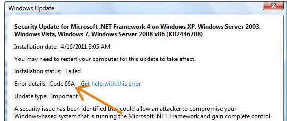 Learn About Windows Update Error Code 66a And Its Correction. - Techyv.com